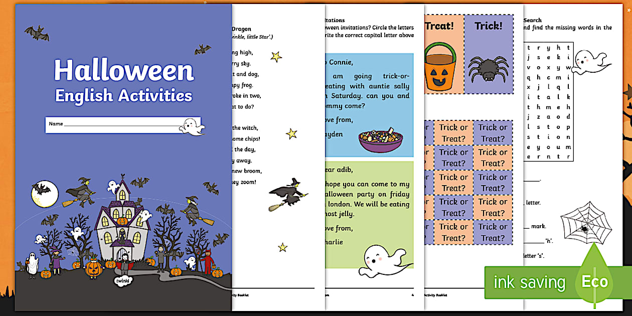 Halloween English Games | KS1 Halloween Activities - Twinkl