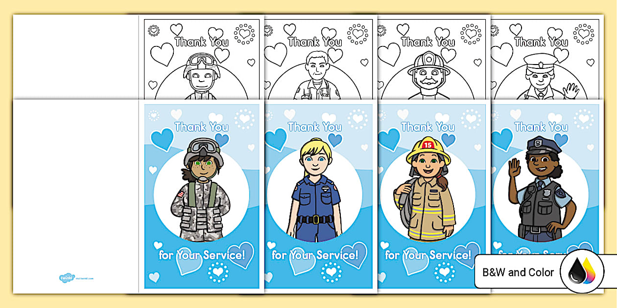 Patriot Day: First Responders Thank You Cards