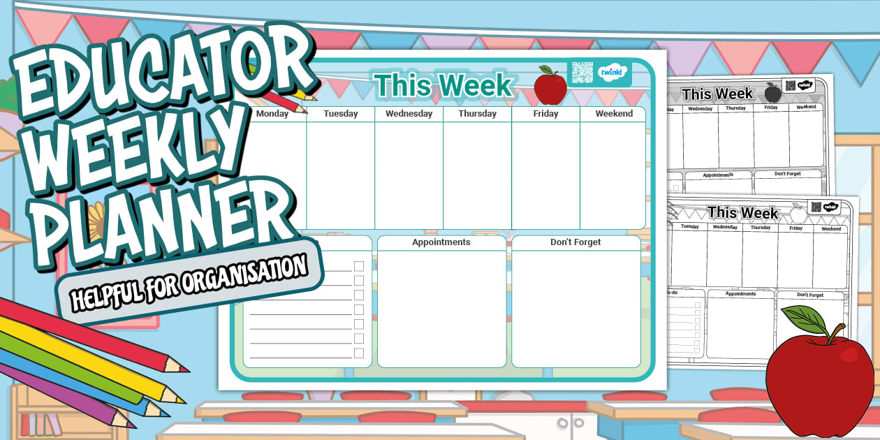Educator Weekly Planner