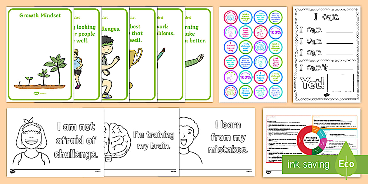 Growth Mindset CfE Early Level Resource Pack - Twinkl