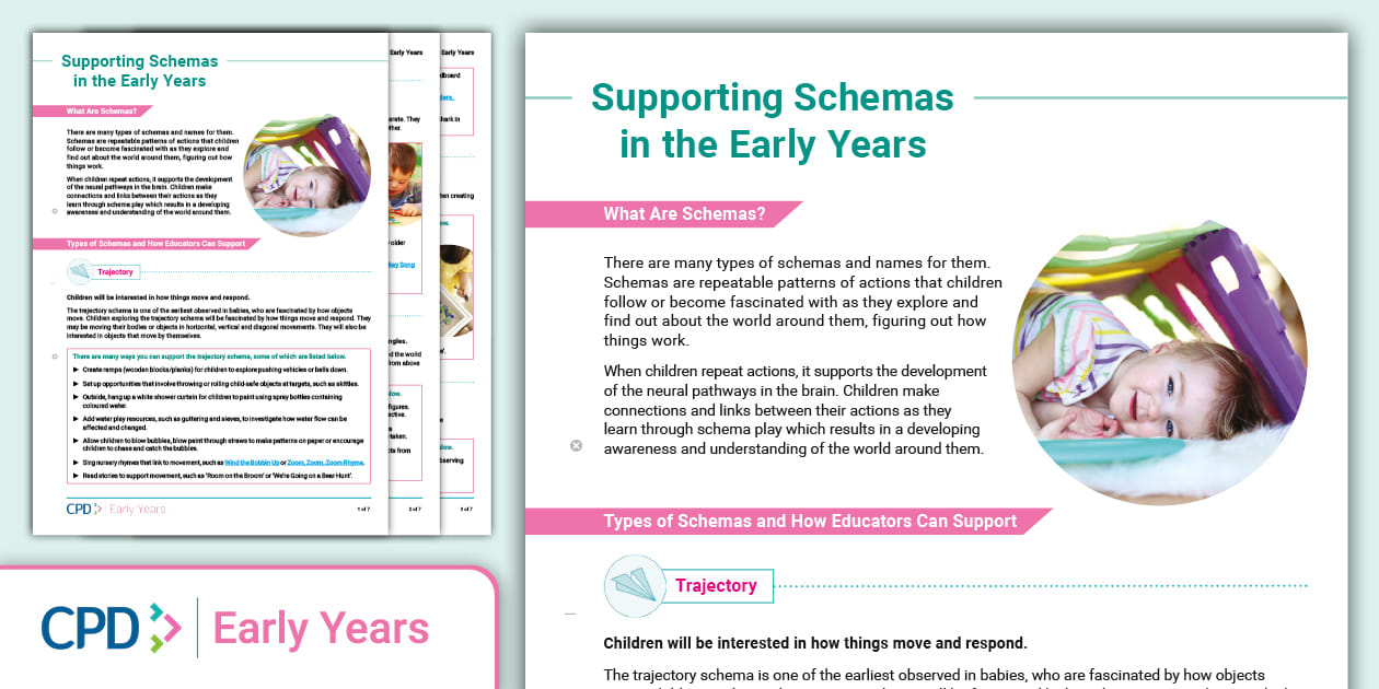 Supporting Schemas in the Early Years | CPD | Twinkl