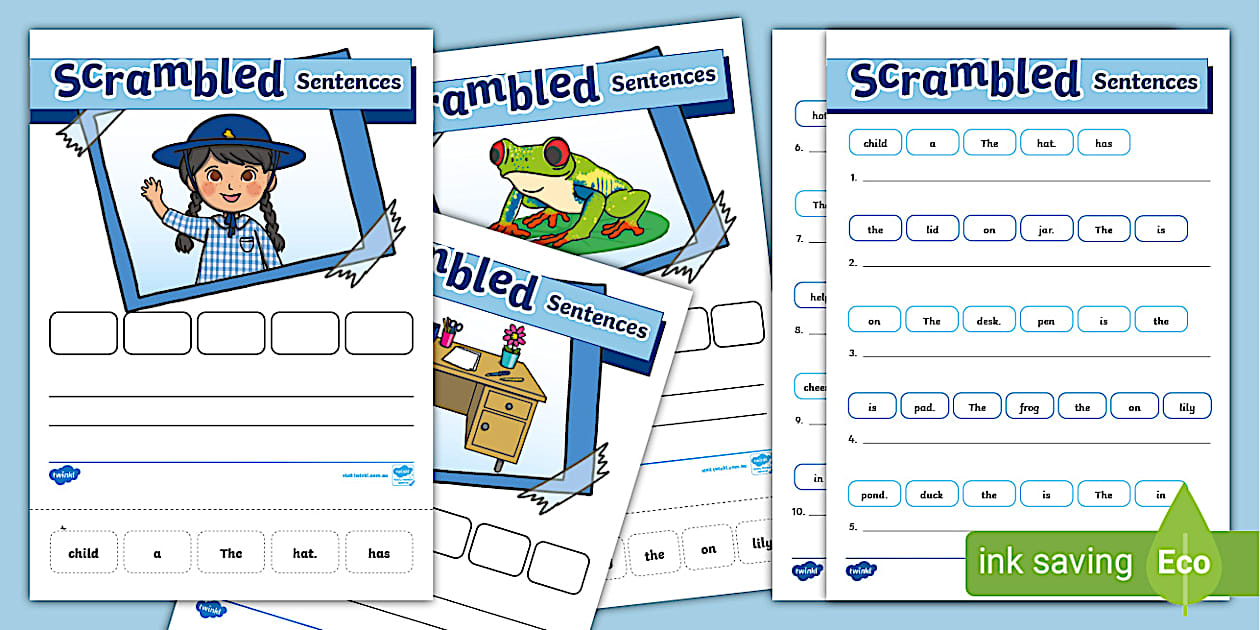 Unscramble the Sentences (teacher made) - Twinkl