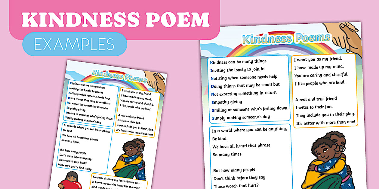 KS1 Kindness Poem Examples