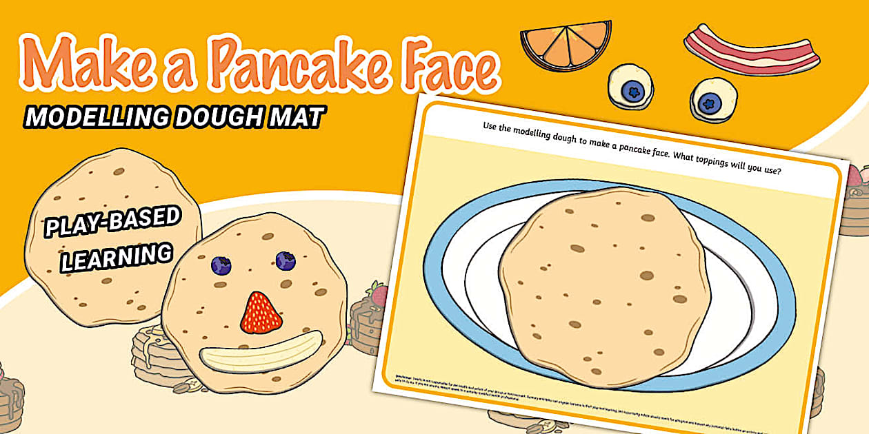 Make a Pancake Face Modelling Dough Mat