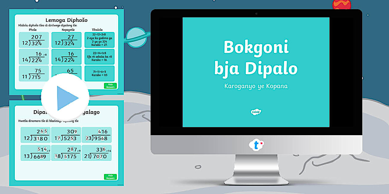 Grade 5 Multiplication and Division PowerPoint- Sepedi/Engl