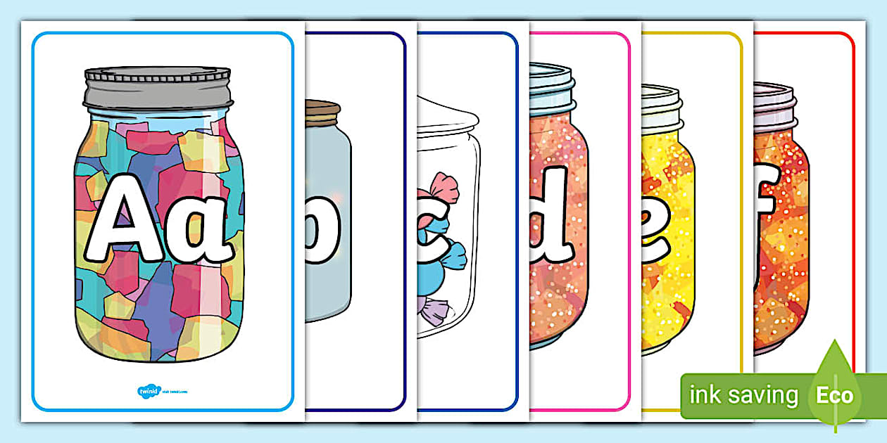Dream Jars Themed Alphabet Display Posters nt Poster