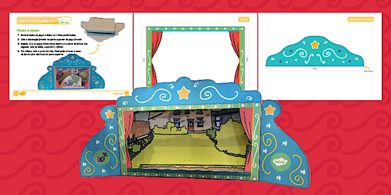 Atividade manual - Teatro para imprimir (teacher made)