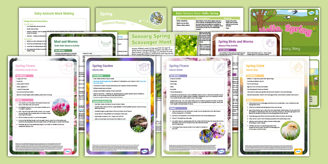 Spring Sensory Activities Pack | Twinkl (teacher made)