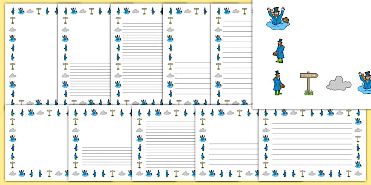 Editable Doctor Foster Page Borders (teacher made) - Twinkl