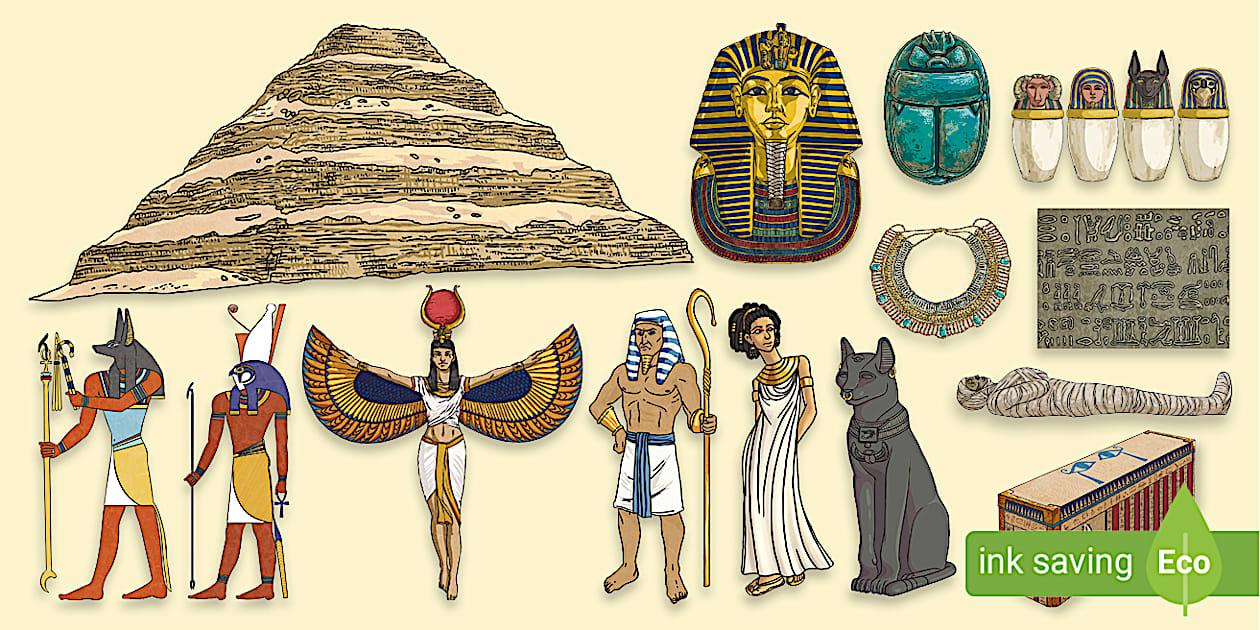 Ancient Egypt Display Cut Outs (teacher made) - Twinkl