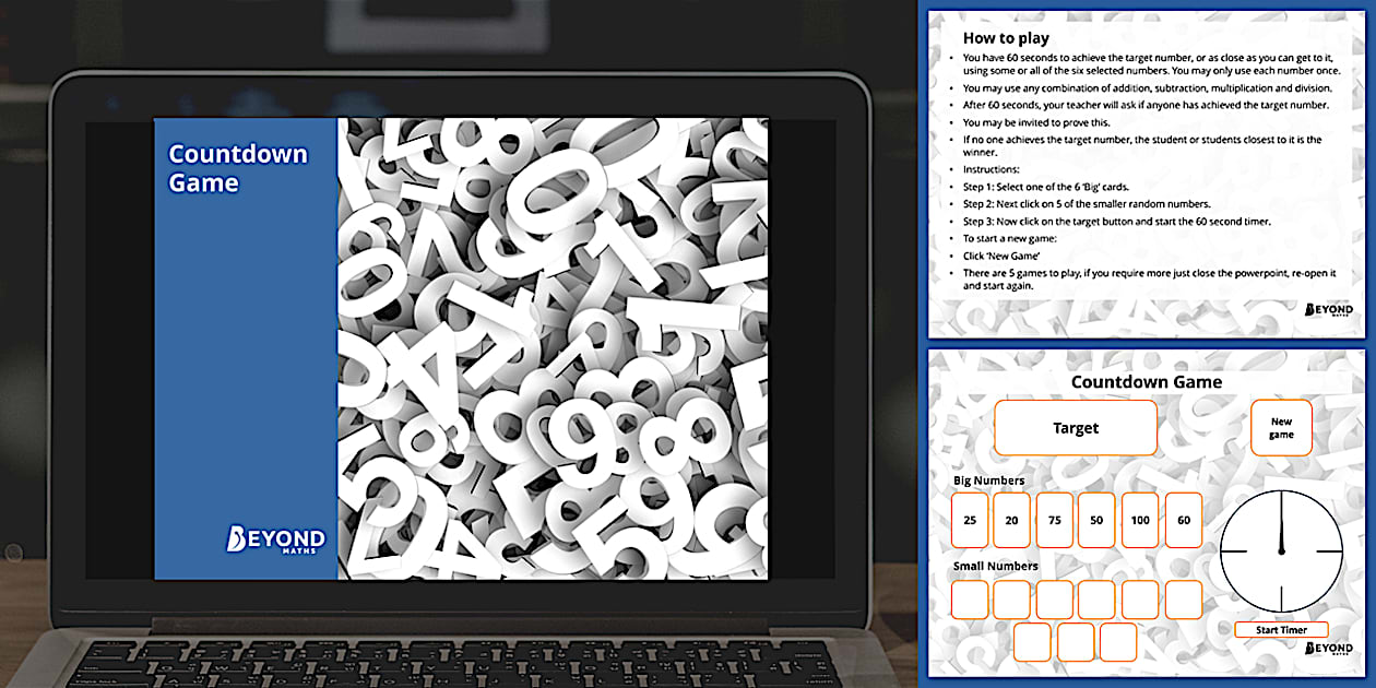 👉 Countdown Game | KS3 Number | Beyond Maths - Twinkl