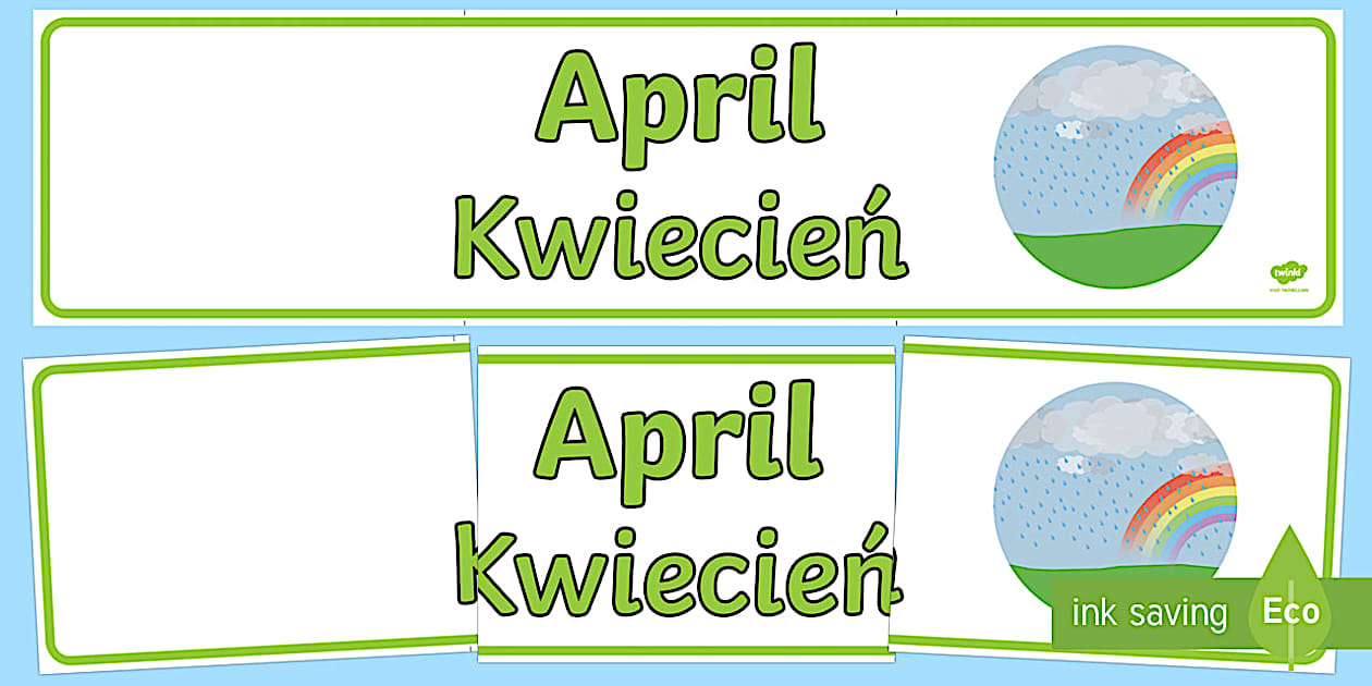 April Display Banner English/Polish - April Display Banner
