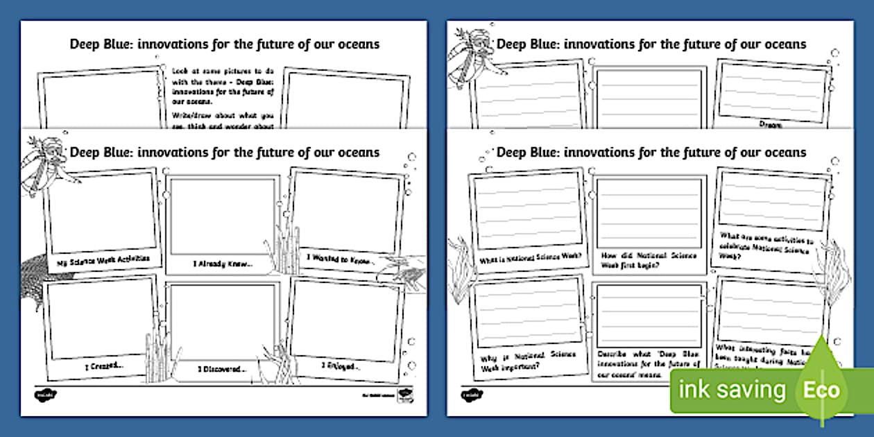 Ocean Science Snapshots Worksheets