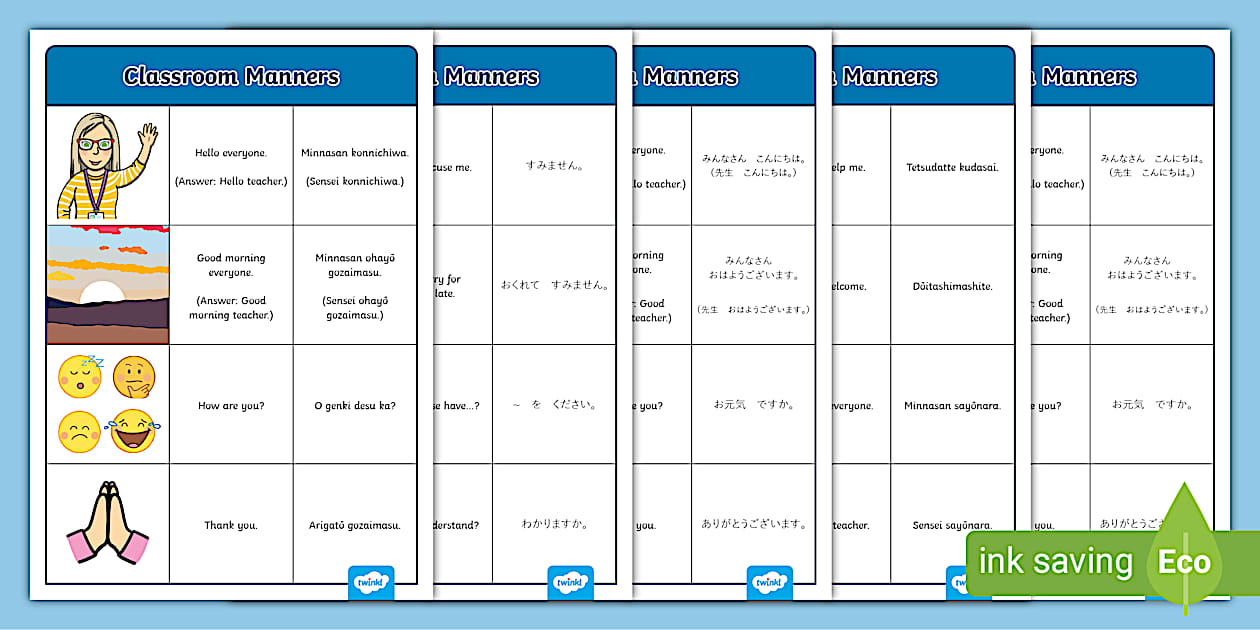 Classroom Manners A4 Posters (teacher made) - Twinkl