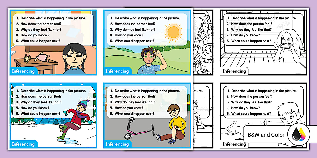 Inferencing Picture Cards for K-2nd Grade (Teacher-Made)