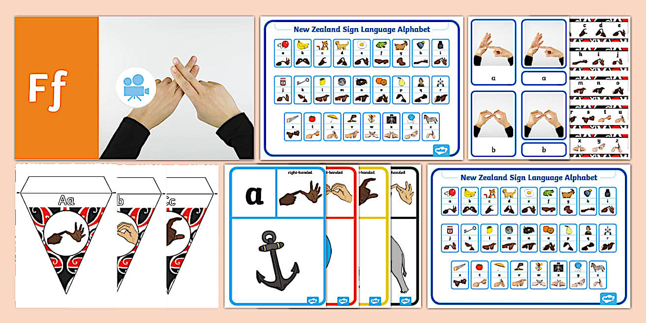 NZSL Alphabet Resource Set | Communication Supports | Twinkl