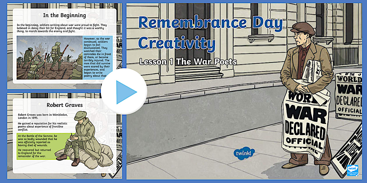 WW1 Poetry KS2 | Famous War Poems for Children - Twinkl