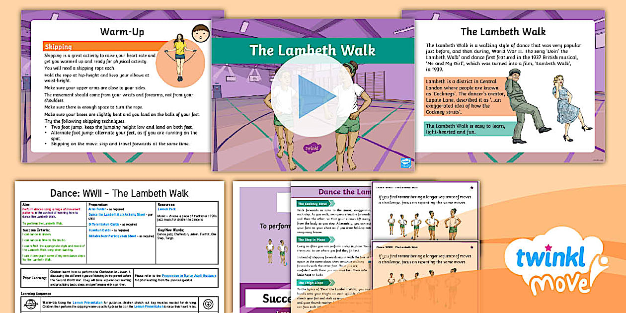 World War 2 Dances KS2 - Twinkl Move Year 5 - PE Planning
