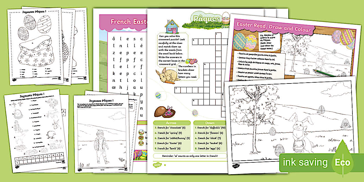 👉 French: Easter Activity Pack (Hecho por educadores)
