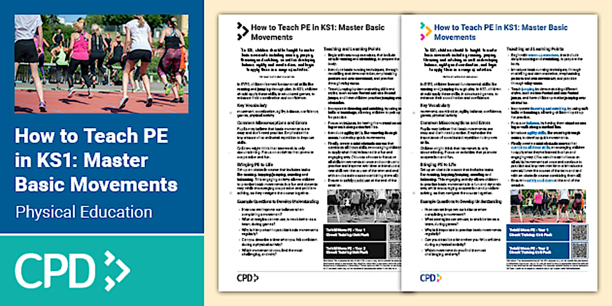 How to Teach PE in KS1: Master Basic Movements - Twinkl