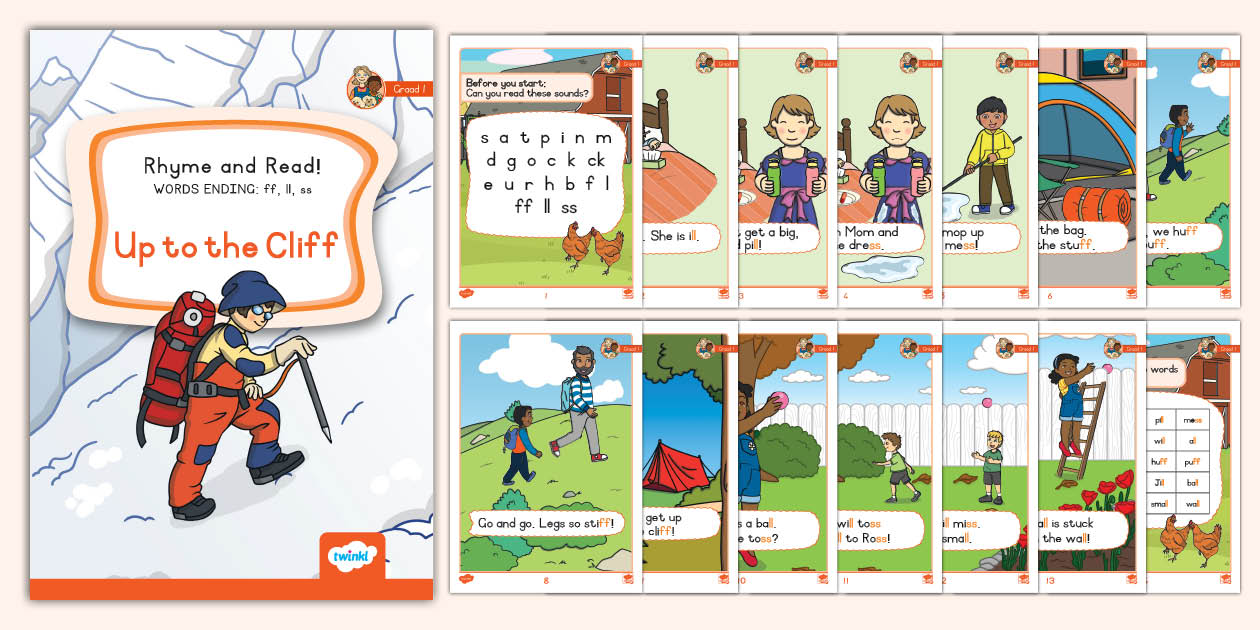 Rhyme and Read eBook: Up To The Cliff (Teacher-Made)