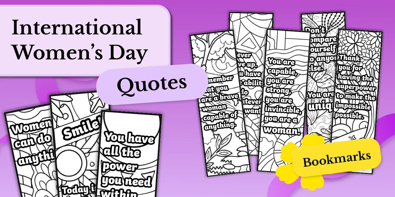 Bookmarks: International Women's Day Quotes