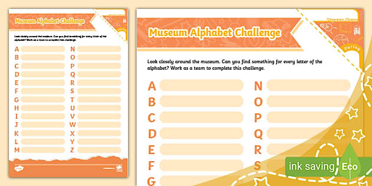 Museum Alphabet Challenge (teacher made) - Twinkl