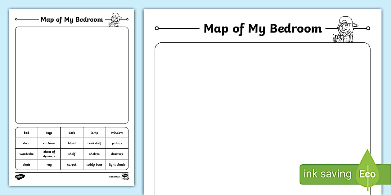 Map of My Bedroom Activity (Teacher-Made) - Twinkl