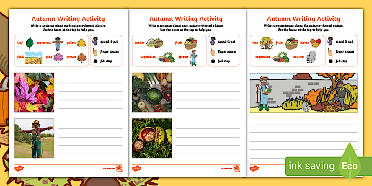 Autumn-Themed Early Writing Activities (professor feito)