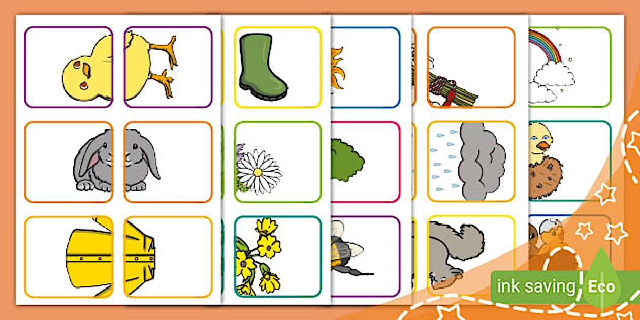 Spring Matching Puzzle Game (teacher made) - Twinkl