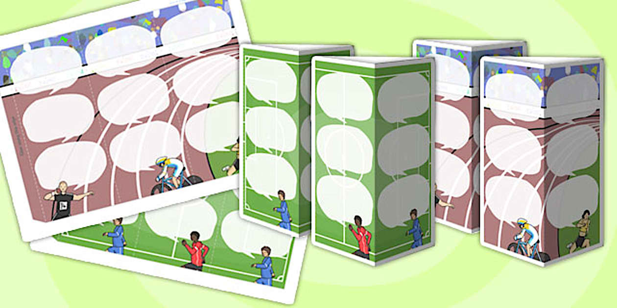 Editable Sport Themed Standing Tabletop Targets - Twinkl