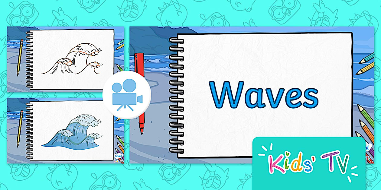 How To Draw Waves Drawing Tutorial | Twinkl Kids TV - Twinkl