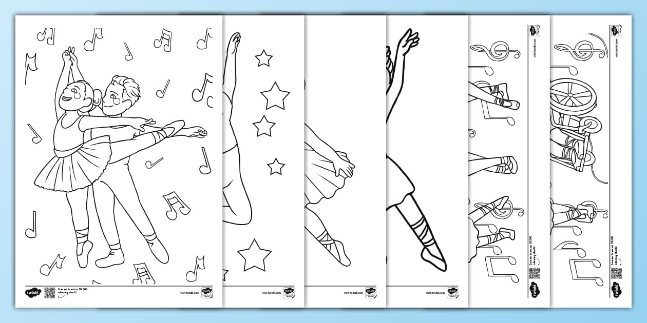 Ballet Colouring Sheets - Twinkl Resources - KS1 - KS2