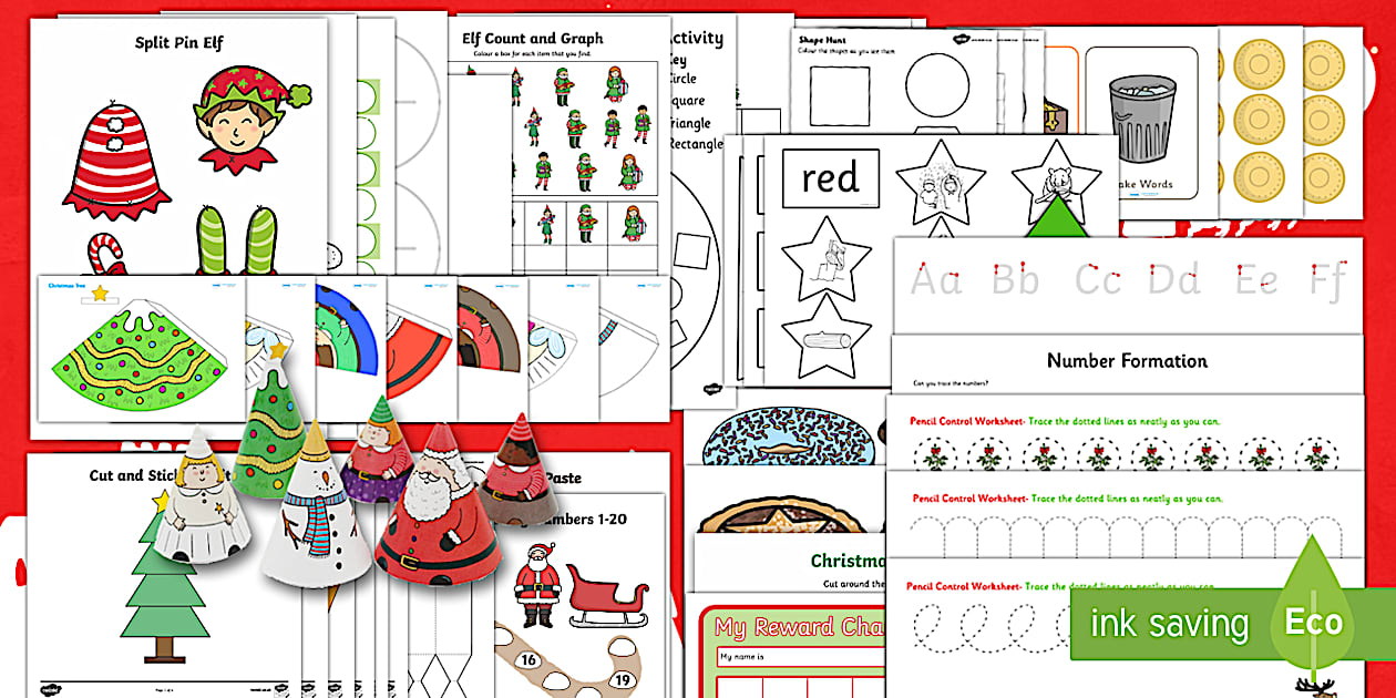 EYFS Christmas Holiday Home Learning Pack (teacher made)