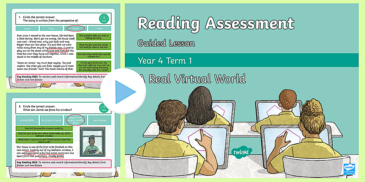 Year 4 Reading Assessment Fiction Term 1 Guided Lesson PowerPoint