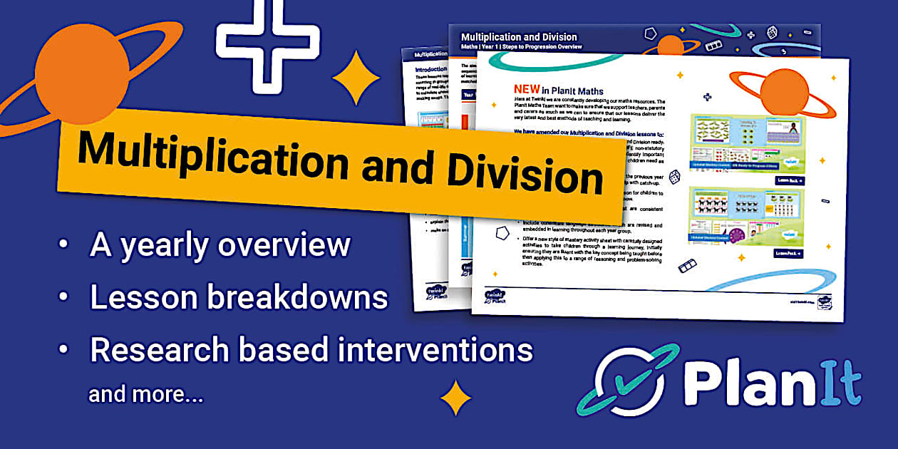 Y1 Multiplication & Division PlanIt Maths Steps to Progression Overview