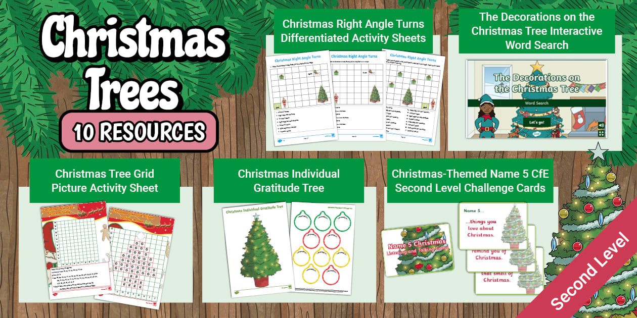 Christmas Trees Second Level Resource Pack