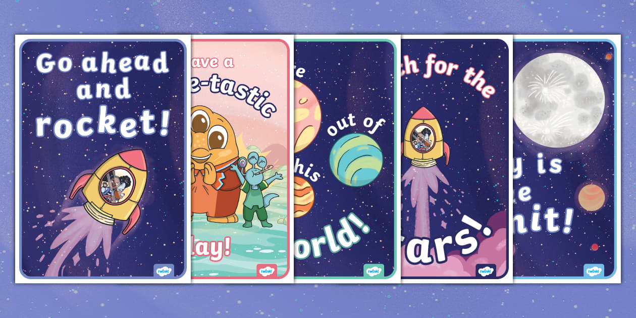 Space Puns Poster Pack | Twinkl Originals | Space Day | KS1