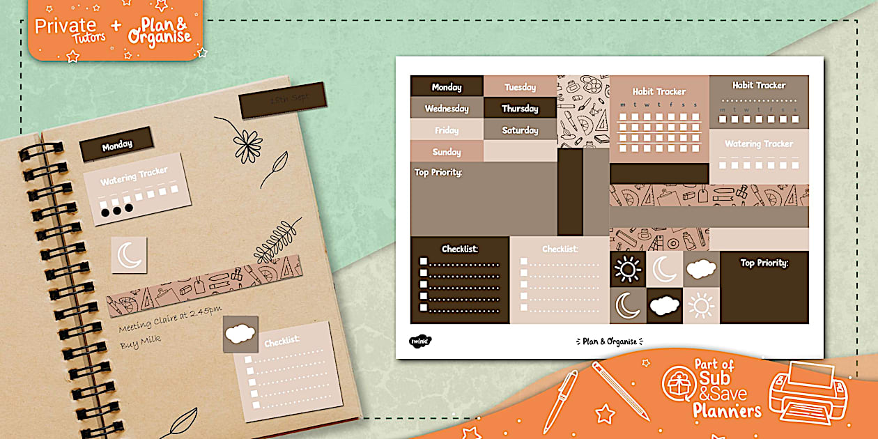 Private Tutors | Stationery Supplies | Cut 'n' Stick for Bullet Journaling