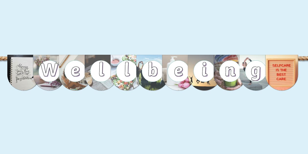 Wellbeing Display Bunting - Twinkl Display (teacher made)