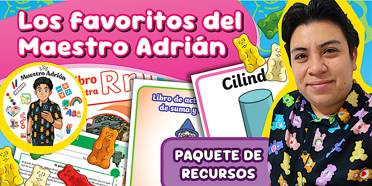 Paquete actividades favoritas del Maestro Adrián