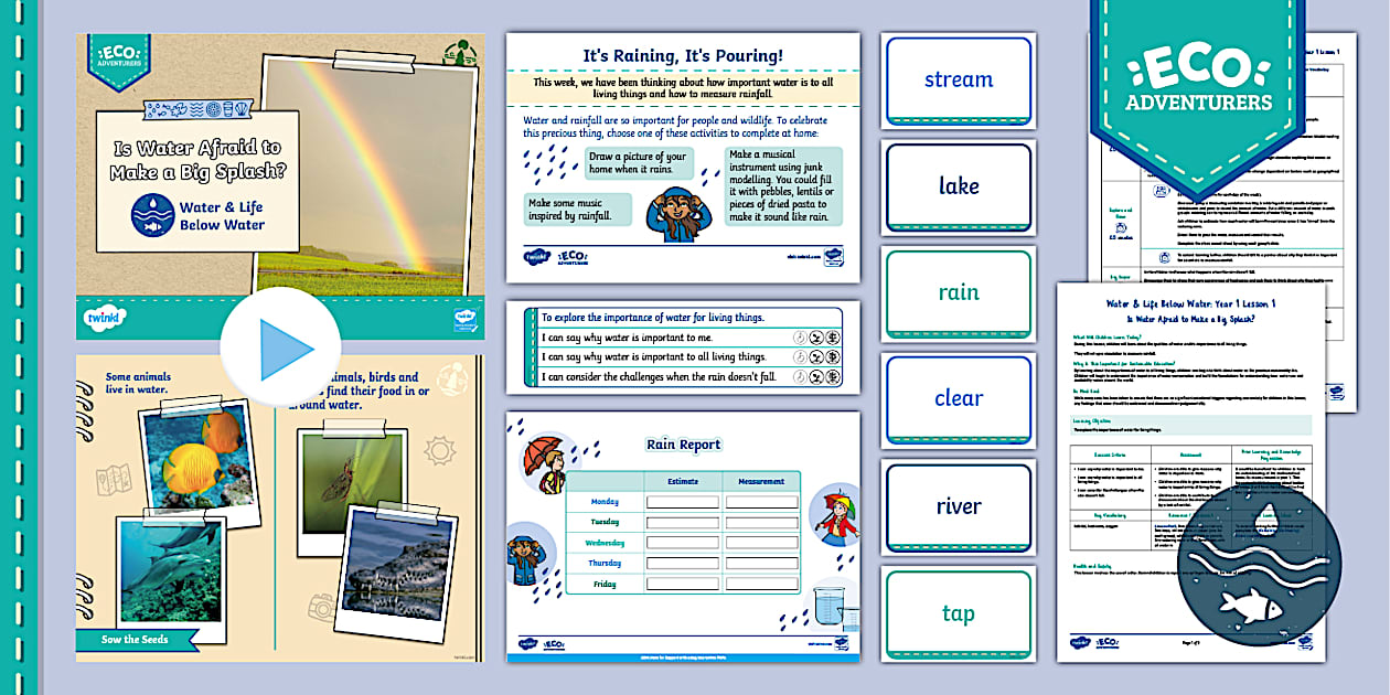 Year 1 Water & Life Below Water Lesson 1: Lesson Pack
