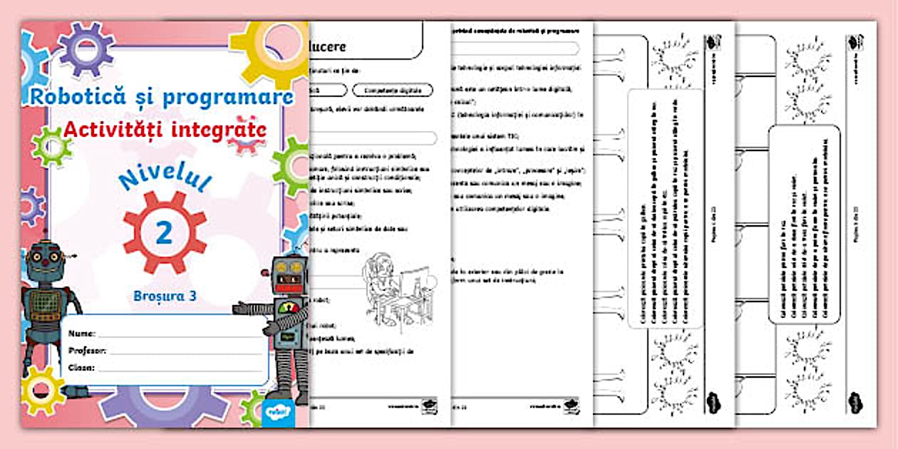 Nivelul 2: Robotică și programare – Broșură cu activități