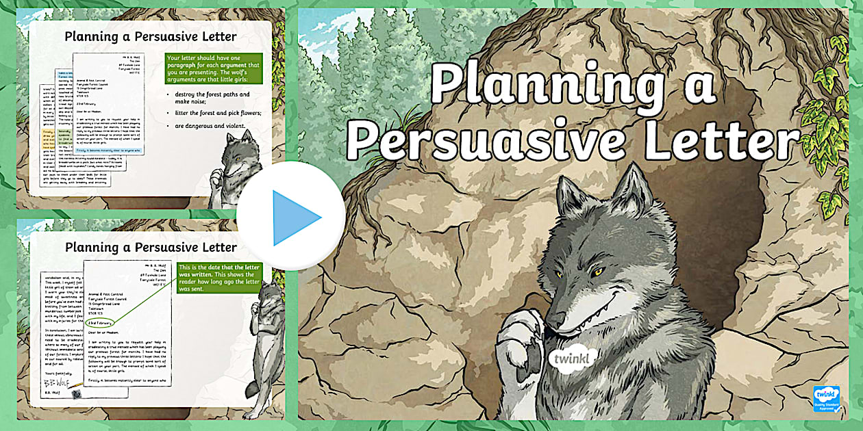 Planning a Persuasive Letter Key Stage 2 PowerPoint - Twinkl