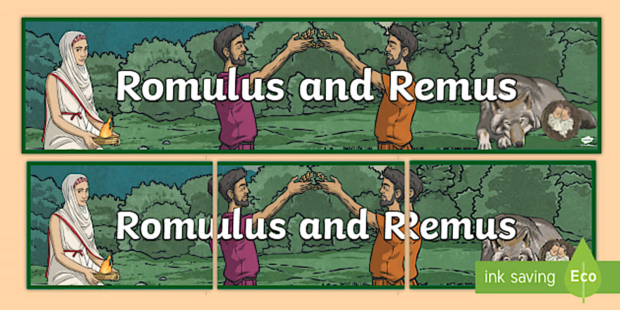 Romulus and Remus Display Banner (teacher made) - Twinkl