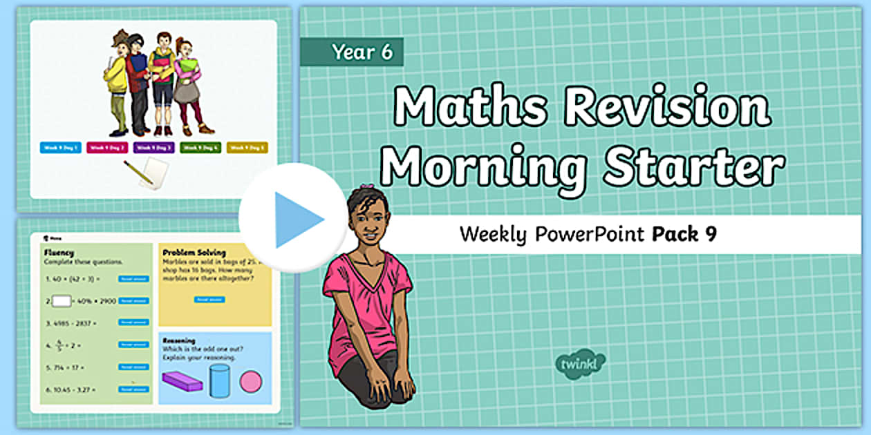 SATs Survival: Year 6 Maths Revision Morning Starter Weekly PowerPoint ...