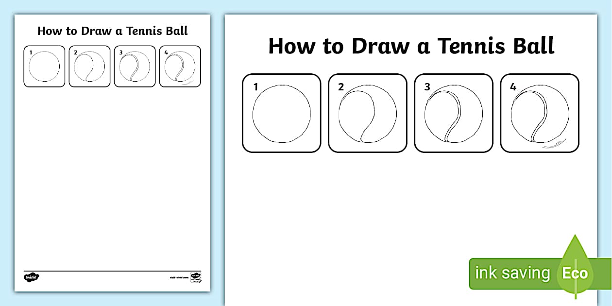 Free How to Draw a Ball for Kids: The Tennis Ball Edition!