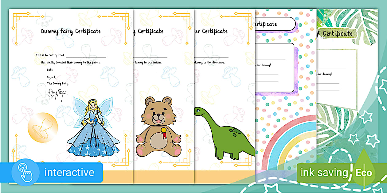 Dummy Certificates (teacher made) - Twinkl