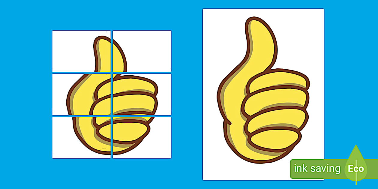 Extra Large Display Thumbs Up Cut-Out (teacher made)