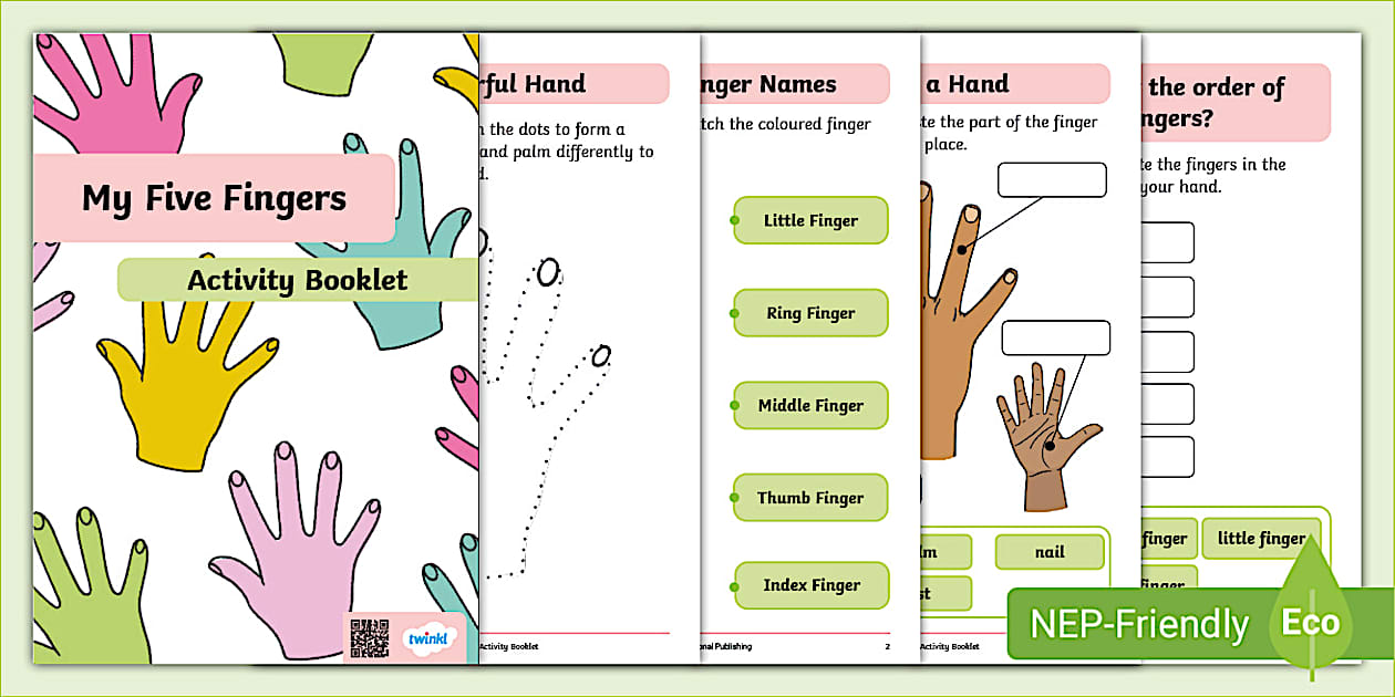 My Five Fingers - Activity Booklet (teacher made) - Twinkl